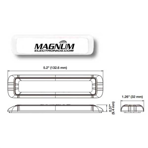 Federal Signal MPSUMB6-2 White Bezel Micropulse Ultra 6