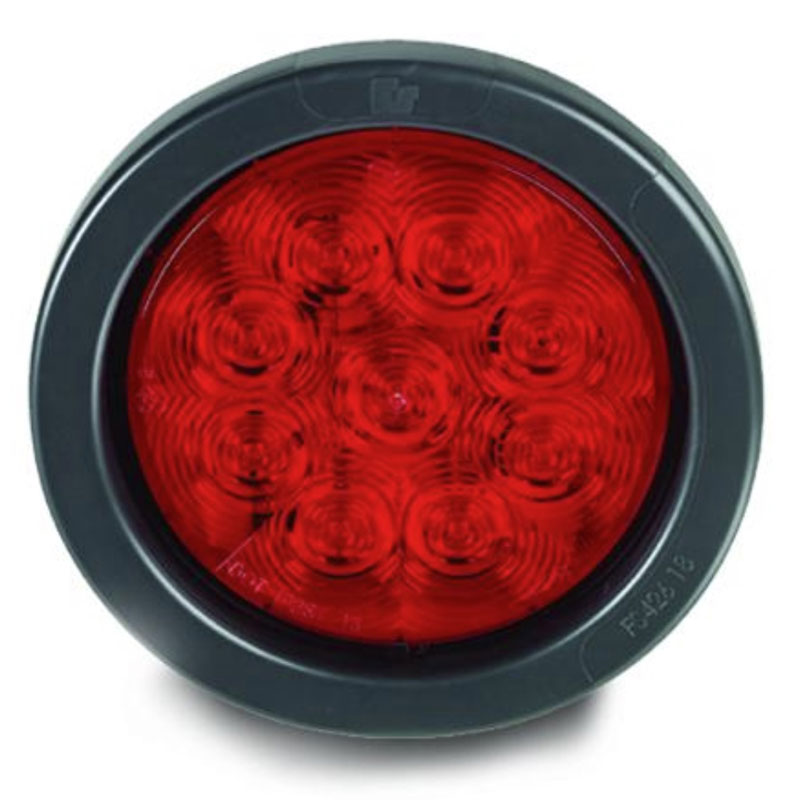 Federal Signal 607123-04SB SignalTech 4" Round LED Light - Red